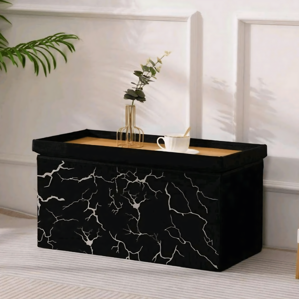 2 in 1 Ottoman Storage Table