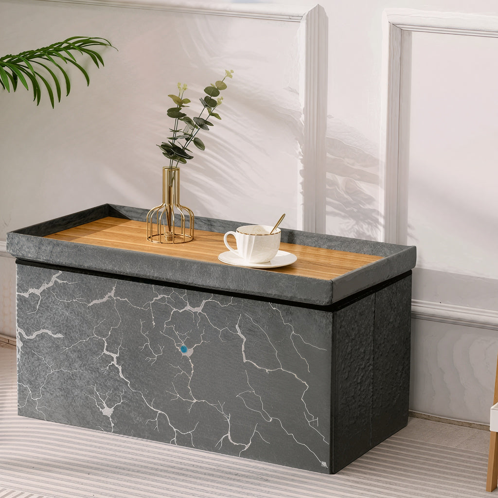 2 in 1 Ottoman Storage Table